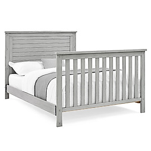 Delta Children Simmons Kids Caden 6-in-1 Convertible Crib with Trundle Drawer, Greenguard Gold Certified, Rustic Mist