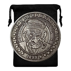 Kocreat Copy 1888 U.S Hobo Coin - Old Seaman & Eagle Silver Plated Replica Morgan Dollar Souvenir Coin Challenge Coin