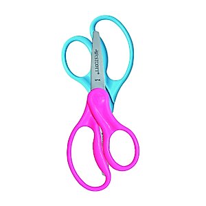 Westcott Hard Handle Kids Scissors, 5", Pointed, Assorted Colors, 2-Pack