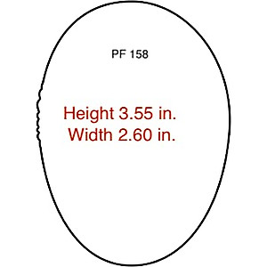 Perfect Fit Shield Wallets Los Angeles LAPD or Phoenix Oval Style Badge Wallet Bi-Fold Hidden Badge Wallet (Cutout PF158)