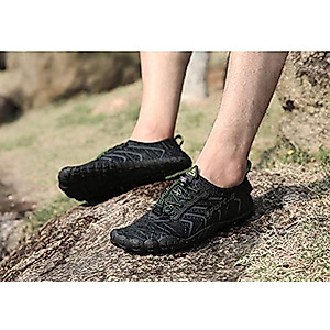 UBFEN Water Shoes for Men and Women Quick Dry Outdoor Beach Aqua Hiking Sneakers