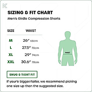 Kewlioo Men's Girdle Compression Shorts with Instant Slimming Effect & Breathable Fabric - High Waist Body Shaper Running Workout Fitness Compression Shorts Underwear Boxer Briefs - (Black, 2XL)