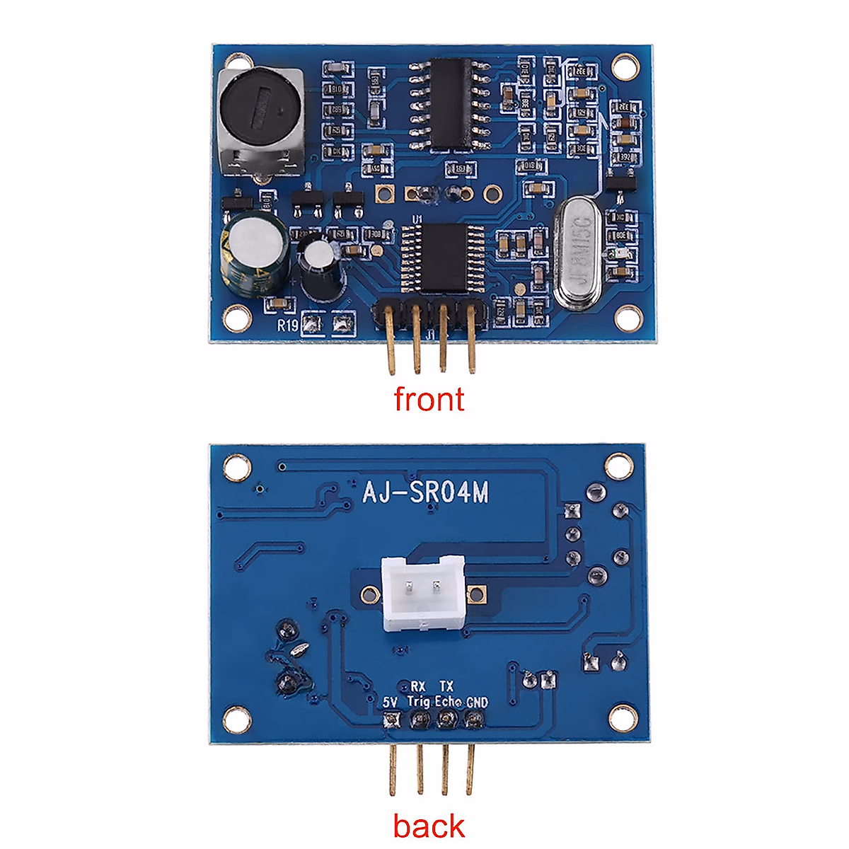 5V Integrated Ultrasonic Module Ultrasonic Distance Sensor Measuring Transducer Distance Sensor Waterproof Ultrasonic Measuring Board Transducer Probe for Horizontal Distance Measuring