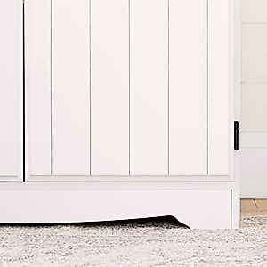 South Shore Farnel 4-Door Storage Cabinet-Pure White, Tall