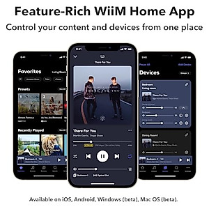 WiiM Pro Plus AirPlay 2 Receiver, Google Cast Audio, Multiroom Streamer with Premium AKM DAC, Voice Remote, Works with Alexa/Siri/Google, Stream Hi-Res Audio from Spotify, Amazon Music, Tidal and More
