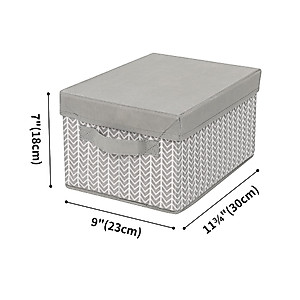 GRANNY SAYS Bundle of 3-Pack Rectangle Storage Bins & 1-Pack Hanging Closet Organizer