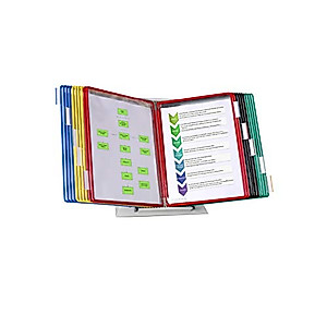 Tarifold Desktop Reference and Display System 20 Display Pockets Assorted Colors (D292)