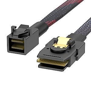 WORDIMA Mini SAS HD Cable, Internal Mini SAS HD Cable, 1.6 FT SFF-8643 to Mini SAS 36Pin SFF-8087,Mini SAS 36Pin to SFF-8643 Cable Fast Data Transmission Cable