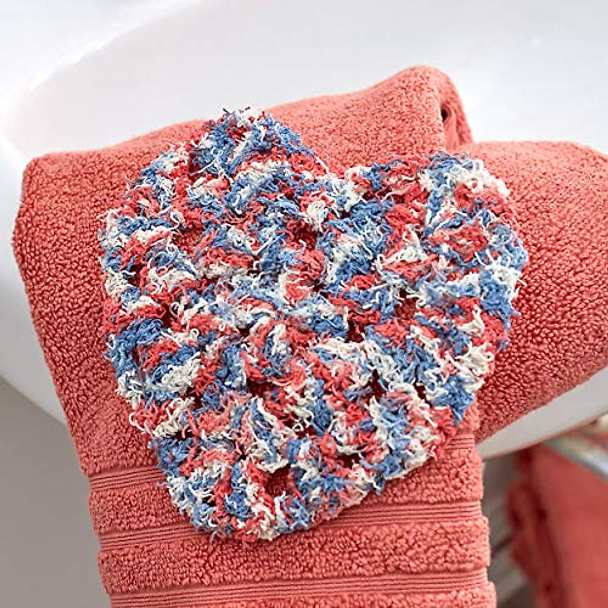RED HEART Scrubby E833 Yarn, Ocean