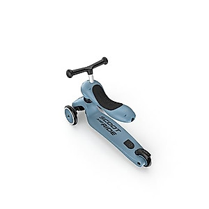 Scoot & Ride 2-in-1 Ride-On & Stand Kids Scooter, Ages 1 to 5, Highwaykick 1, Steel