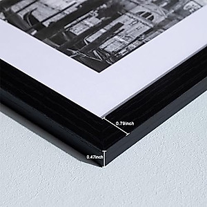 eletecpro 10 Pack Picture Frames, Including 4Pcs 4x6, 4Pcs 5x7, 2Pcs 8x10 Picture Frames Collage Wall Decor or Tabletop Display, Multiple Sizes Gallery Wall Frame Set, Black