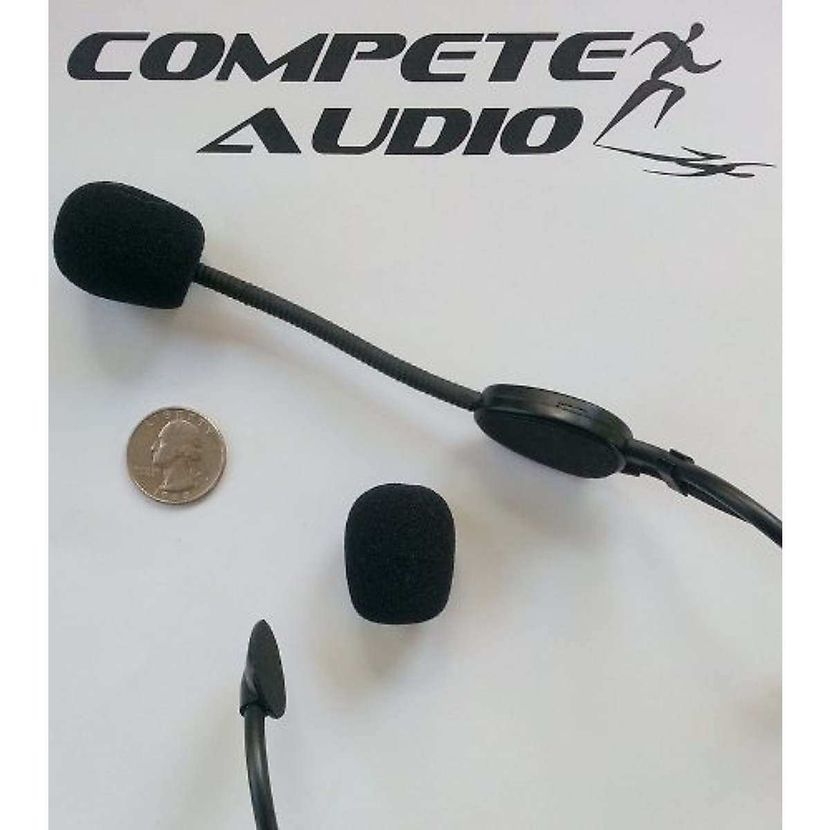 Compete Audio Standard Microphone Windscreens (Microphone Covers) 6-Pack Headset/Lapel (Lavalier) Fitness Instructor/Gamer Pack Black