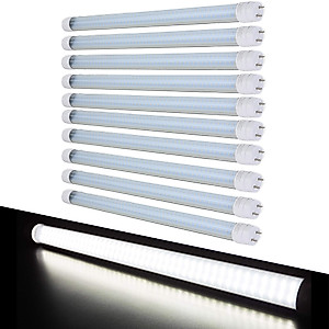 RV Light Bulb LED T8, 18" Florescent Tube Replacement, 600 Lumen (Natural White) (10)