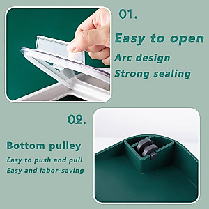 WMGoods 20 lbs Rice Storage Container,Large Capacity Home Rice Container,Rice bin,Rice Airtight Dry Food Storage Containers,for Flour,Cereal,Dry Food Storage,Kitchen Pantry Organization