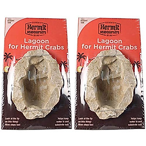 (2 Pack) Fluker's Lagoon/Bowl for Hermit Crabs