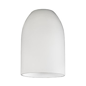 White Dome Glass Shade - Lipless with 1-5/8-Inch Fitter Opening
