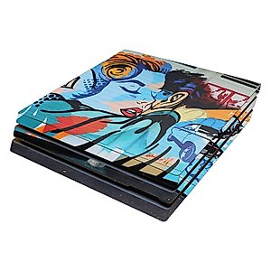 MightySkins Skin Compatible with Sony PS4 Pro Console - Old School Romance | Protective, Durable, and Unique Vinyl Decal wrap Cover | Easy to Apply, Remove, and Change Styles | Made in The USA