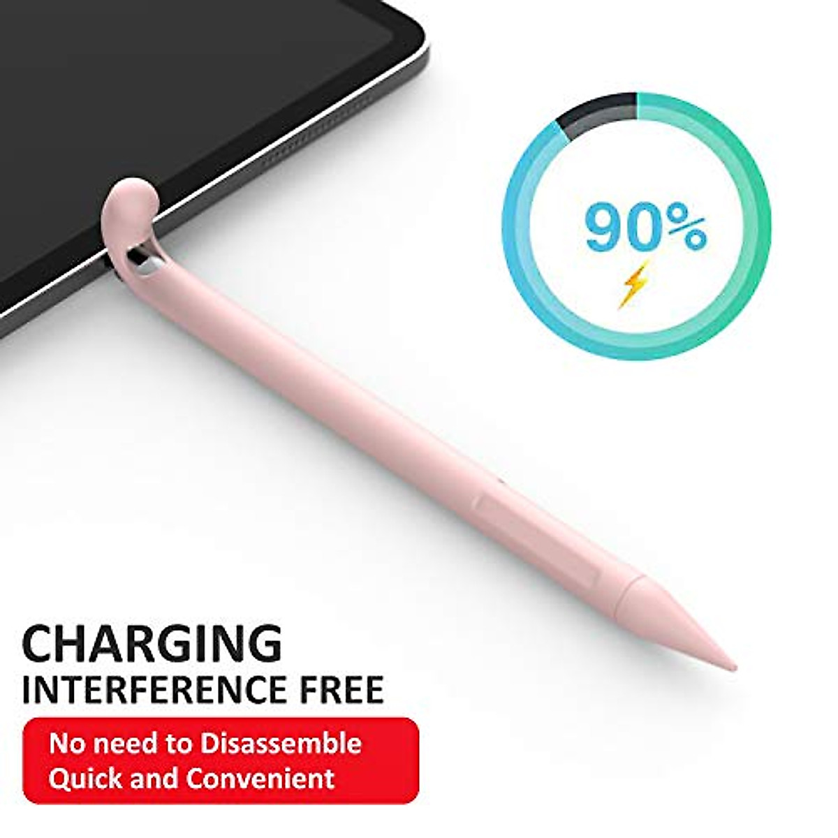 Silicone Soft Protective Case Cover Silicone Sleeve Compatible with Apple Pencil 1st Generation