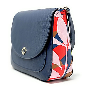 Kate Spade Kailee Tropical Toss Medium Flap Shoulder Leather Bag Nightcap Floral