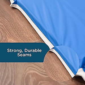Children's Factory - CF400-052 1" Tough Duty Folding Blue Rest Mat for Toddlers & Kids, 4-Fold Daycare Sleeping Floor Mat, Portable Foam Napping Mats, 10 Pack