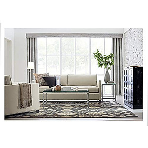 Crate and Barrel Juno Gray Traditional Persian Handmade 100% Wool Rugs & Carpets (6x9)