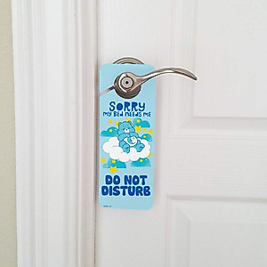 GRAPHICS & MORE Care Bears Bedtime Bear My Bed Needs Me Plastic Door Knob Hanger Sign