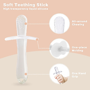 Baby Teething Toys (Brown White)