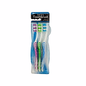 Soft Grip Toothbrush Set - Pack of 24