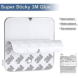 BRIOFOX Shower Curtain Rod Holder【Upgrade Design】3M Adhesive | Heat Resistant | Waterproof | Max Load 60 lbs Shower Rod Retainer for Wall, 2 Pack(Rod Not Included) (Chrome)