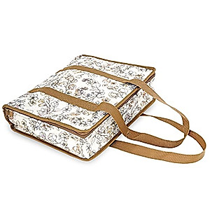 Dritz Project Organizer Bag, Beige Floral