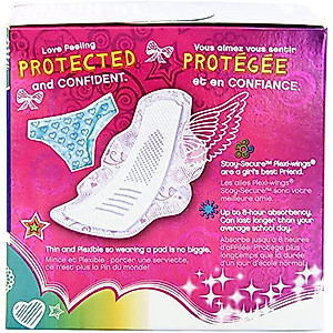 Always Radiant Teen Pads Get Real Regular Unscented w/Wings - 14ct