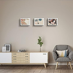 AUEAR, A4 Picture Frame White Set of 2, 8.3x11.7 Frame Wall Mounted Horizontal And Vertical