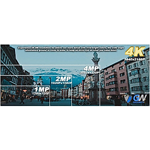 GW Security 16 Channel H.265 4K 2160p HDMI NVR Network Video Recorder, 16CH PoE Port - Compatible with 12MP/ 8MP /5MP 1080P Realtime ONVIF IP Camera (Pre-installed 4TB HDD, 2X HDD bay, up to 28TB)