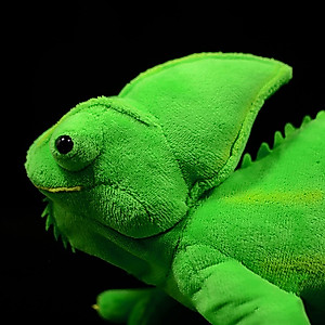 ZHONGXIN MADE Stuffed Animal Chameleon Plush Toy - 15 inch Green Stuffed Toys Realistic Chameleon, Gifts for Kids