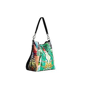 Desigual woMens Casual Shoulder Bag, Green, U US