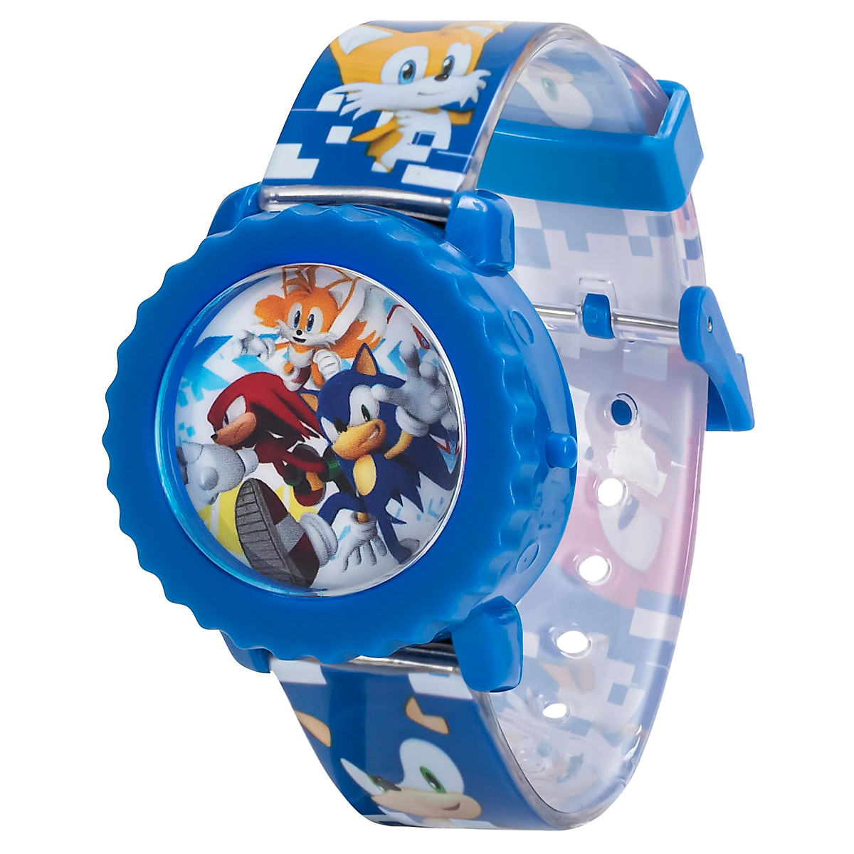 Sonic The Hedgehog Kids Digital Watch – Flashing LED Light-Up Display, Easy-to-Read Time, Adjustable Strap, and Sonic Character Design – Fits Wrists from 5.5" to 8"