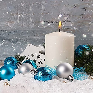 2x3 Inch White Pillar Candles, 12 Packs Unscented Dripless Cylinder Candles for Home, Wedding, Party, Dinner Table, 22 Hour Burn