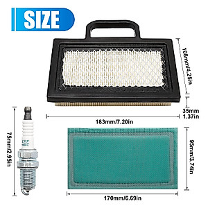 Air Filter & Oil Filter Set Replacement for BS 499486 808656 691035 John Deer L120 Poulan 18-26HP L111 L118 LA130 LA140 LA140 LA150 D130 D140 GY21056