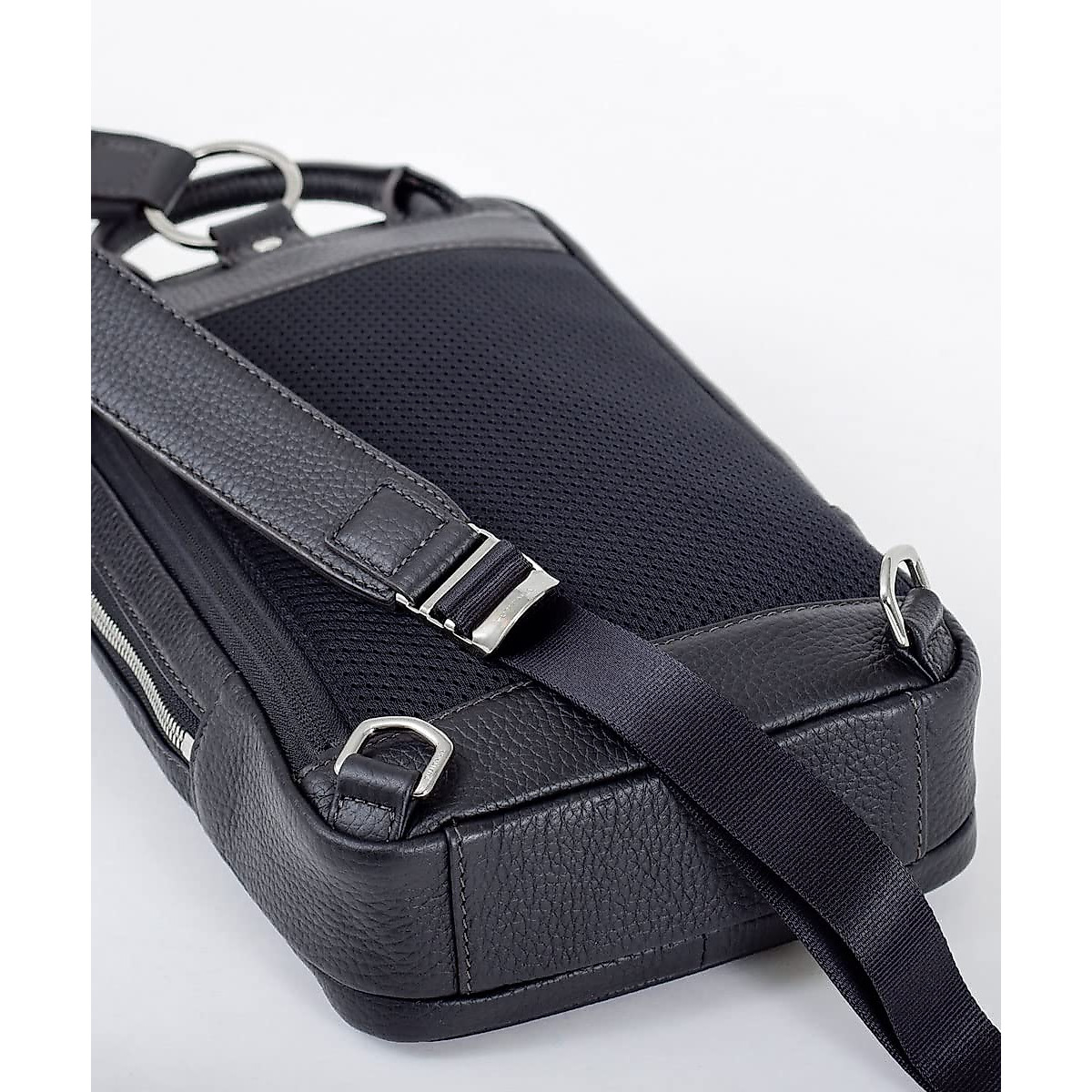 FUJITAKA, Genuine Leather One Shoulder Bag, Made In Japan, No.627911 BLACK - JAPAN MADE, Black