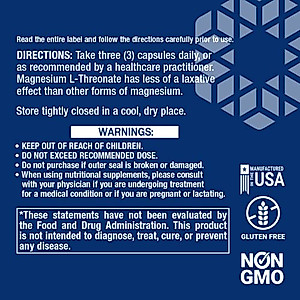 Life Extension Neuro-Mag Magnesium L-Threonate, 90 Vegetarian Capsules Ultra-Absorbable Magnesium - Memory, Focus & Overall Cognitive Performance Boost - Non-GMO, Gluten-Free