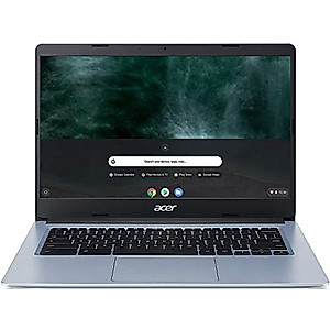 Acer Chromebook 314, 14" HD (1366x768) Touch Laptop, Intel Celeron N4000 Processor up to 1.10 GHz, 4GB DDR4 RAM, 64GB SSD, Webcam, Bluetooth, WiFi, Chrome OS, Silver, EAT Cloth