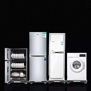 QQUN Adjustable Mini Fridge Stand- Dryer Dorm Refrigerator Washing Machine Base- Washer Pedestal- Strong Feet for Machine- (Black)