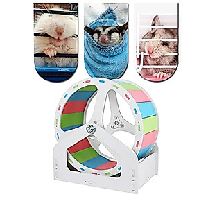 TDDGG Hamster Running Exercise Wheel Silent Runner Toy with Adjustable Stand Spinner (Color : C)