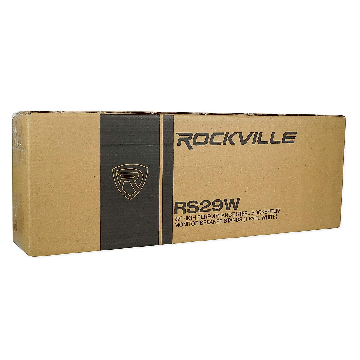 ROCKVILLE Pair RS29W 29" Steel Bookshelf Speaker/Studio Monitor Stands-White V2