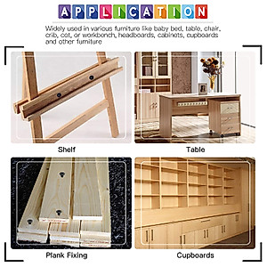 Glarks 141Pcs M6x16/ 20/25/ 30/35/ 40/45/ 50/55/ 60/65/ 70/75/ 80mm Black Hex Drive Socket Cap Bolts Kit, Countsunk Furniture Crib Bolts Nuts Screws for Chair Table Cabinets