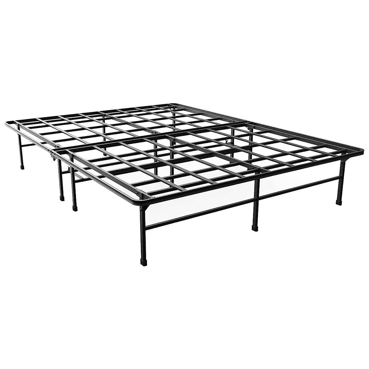 Zinus Demetric 14 Inch Elite SmartBase Mattress Foundation, King & SmartBase Headboard and Footboard Brackets,Alloy Steel, Set of 2