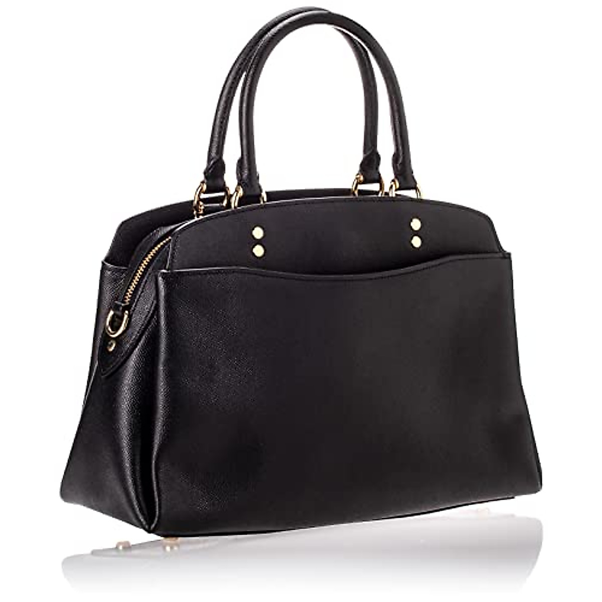 Coach Women's Lillie Carryall Top Handle Satchel Bag (Black)