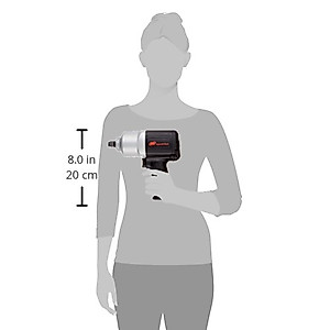 Ingersoll Rand 2100G 1/2" Air Impact Wrench, 550 ft-lb Torque, Friction Ring Retainer, Pistol
