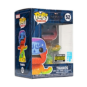 Funko Marvel Infinity Saga Thanos Art Series Pop! Vinyl Figure with Premium Pop! Protector Entertainment Earth Exclusive
