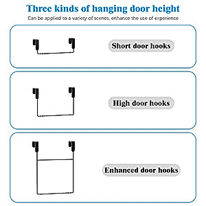 Over the Cabinet Door Organizer 3 Pack, Wall Mount Storage Basket with Name Plate for Cutting Board Foils Cookie Sheet, Grid Storage Bin Basket Holder Rack with 5 S Hooks for Kitchen Pantry Bathroom